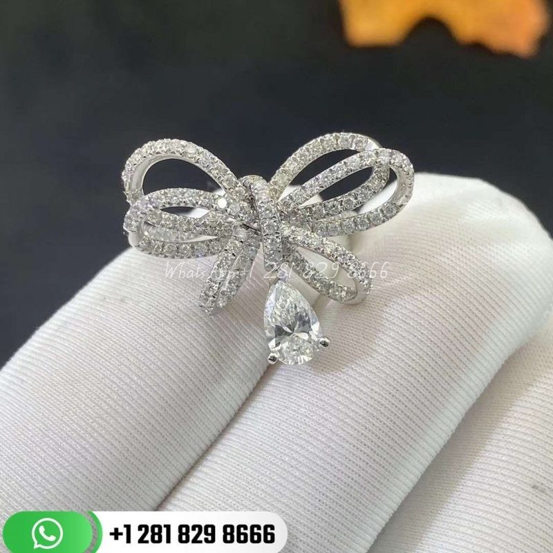 Chanel Ruban Ring – J4543 18k White Gold Whit Diamonds | Custom Jewelry ...