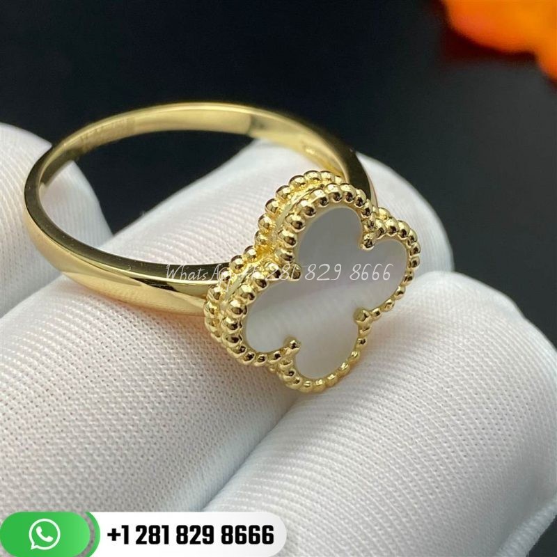 Van Cleef & Arpels Vintage Alhambra Ring -VCARF78900 | Custom Jewelry ...