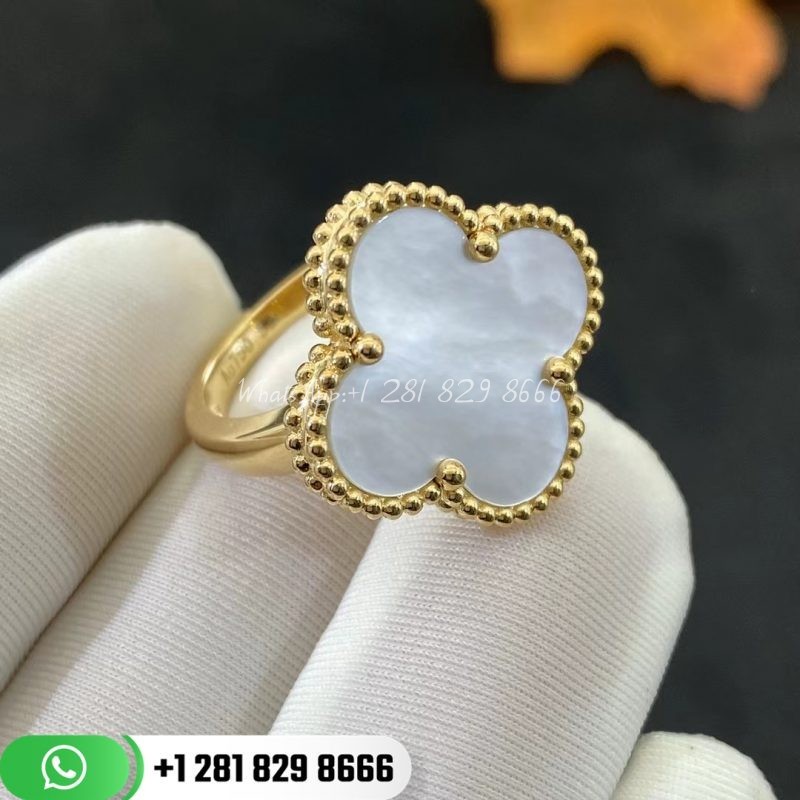 Van Cleef & Arpels Magic Alhambra Ring Mother-of-pearl -VCARF78900 ...