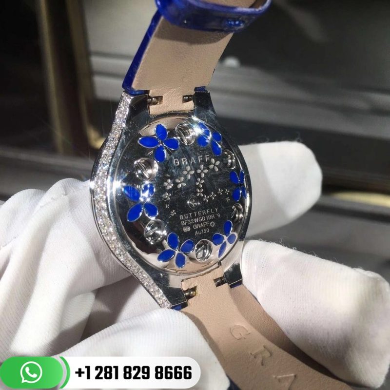 Graff Butterfly Blue Sapphire and Diamond | Custom Watches – 18K Custom ...