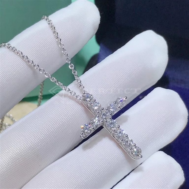 Tiffany Cross Pendant – 18K Custom Jewelry